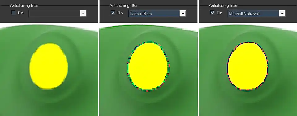 Antialiasing & Color mapping in V-Ray 1.5